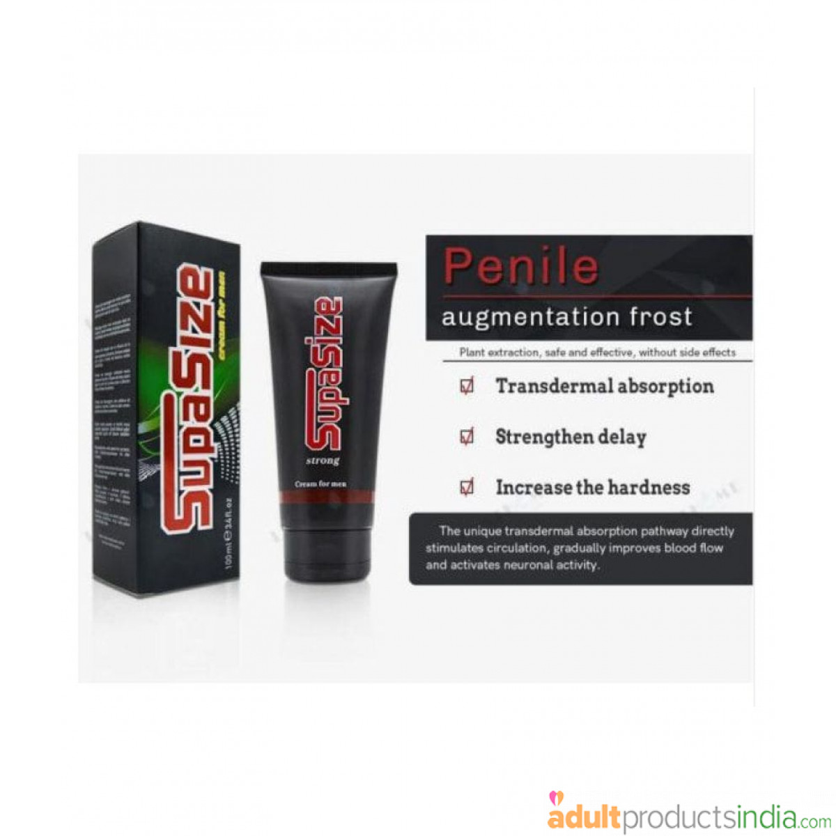SupaSize Penis Enlargement Cream for Extra Fun | Adult Products India