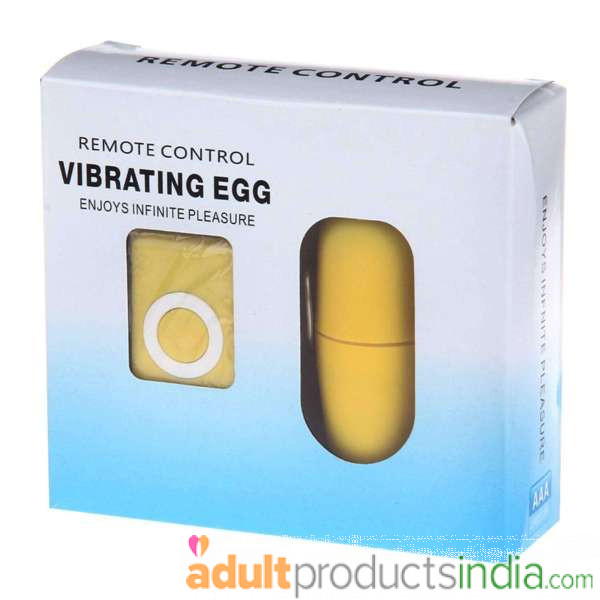 Remote Control Vibrating Egg - Yellow | Adult Products India